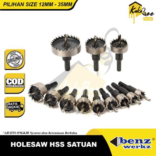Jual Mata bor besi holesaw HSS PVC plastik kayu ukuran pilihan 46mm ...