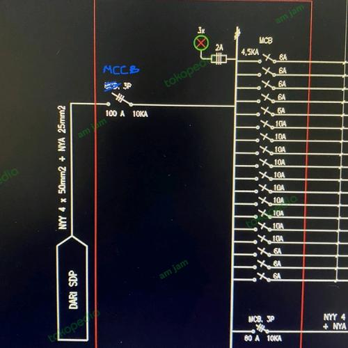 Jual panel listrik 3 phase mccb 100a-80a - Kab. Bekasi - AM JAM ...