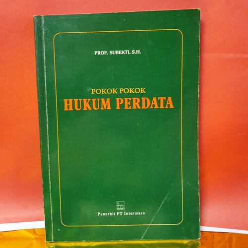 Jual BUKU POKOK POKOK HUKUM PERDATA BY PROF. SUBEKTI. S.H. - Jakarta ...