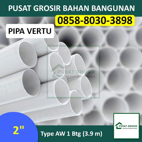 Jual Pipa PVC 2" AW Merek Vertu 2inch AW Per Batang (3,9m) - Jakarta Utara - Pusat Grosir Bahan ...