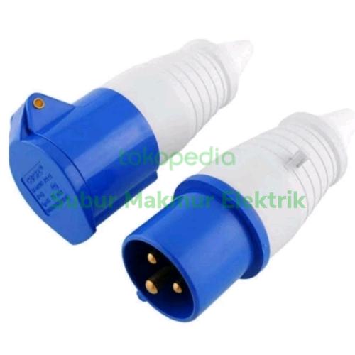 Jual industrial steker mobile plug/socket mobile mounting 3pin 16A/3pin ...
