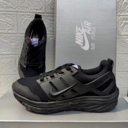 Jual SEPATU FULL BLACK HITAM POLOS SNEAKERS ANAK&DEWASA PRIA WANITA ...