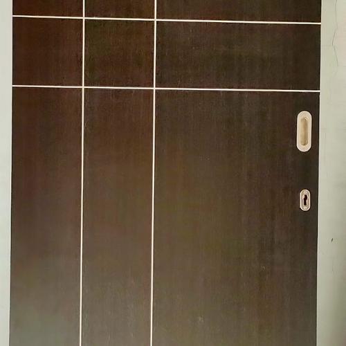Jual Pintu Geser Sliding Kayu Motif Garis Origami Warna Coklat Premium ...
