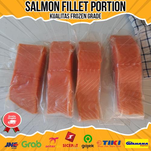 Jual Salmon Fillet Segar 250g/Fillet Salmon/Fillet Ikan Salmon Frozen ...
