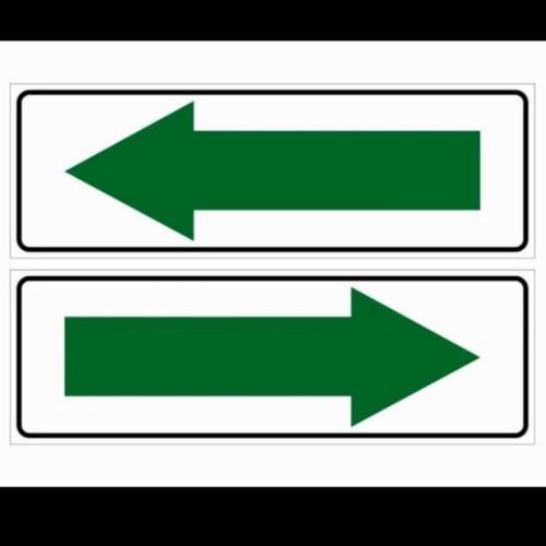 Jual Stiker vinyl 10x30cm PANAH RAMBU PETUJUH ARAH sign rambu k3 ...