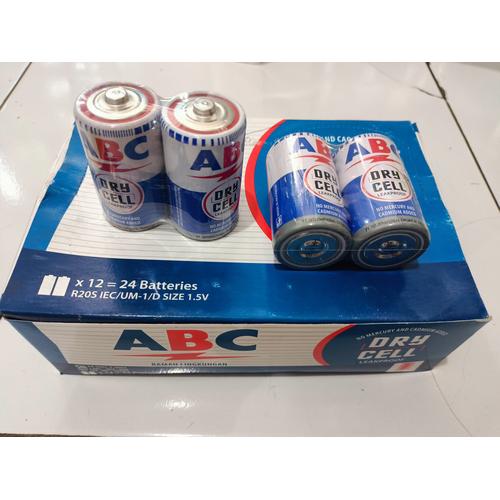 Jual Batu Baterai / Battery / Batre Besar Jumbo ABC Biru UM-1 Isi 2 pcs ...