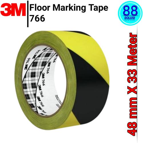 Jual Lakban Lantai 3M 766 Floor Marking Tape Pembatas kuning Hitam 48mm - Jakarta Timur - SOLUSI ...