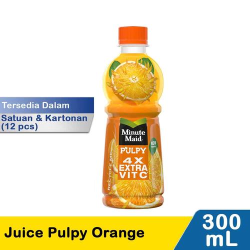 Jual Minute Maid Pulpy 4x Extra Vit C Orange Sensasi Bulir Lebih Wow[300ml] - Jakarta Pusat ...