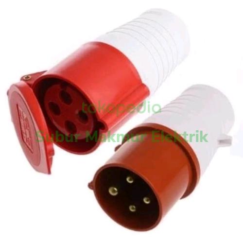 Jual industrial steker mobile plug/socket mobile mounting 4pin 16A/4pin ...