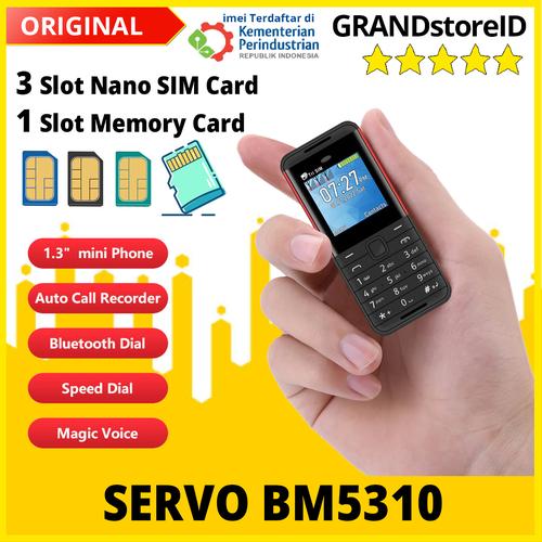 Jual SERVO BM5310 Hp 3 Sim card/Kartu Sim Gsi Hp Mini Kecil Hp Magic ...