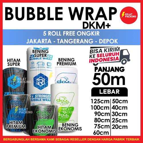 Jual Plastik Bubble / BUBLE Wrap 125cm x 50m DKM PLUS PREMIUM MURAH ...