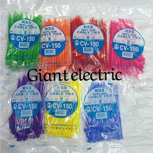 Jual KSS NYLON CABLE TIES WARNA CV-150/ 15 CM x 3,6MM - Biru - Jakarta ...