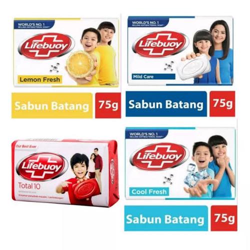Jual LIFEBUOY BATANG 75gr / LIFEBUOY SABUN MANDI BATANG ANTI BACTERIAL ...