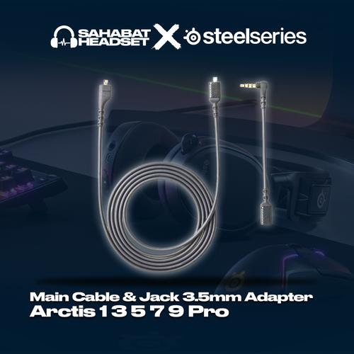 Jual Kabel Steelseries Arctis Micro USB 8-pin to Jack 3.5mm Aux Main ...