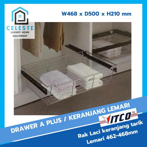 Jual VITCO Cabinet Drawer A Plus 468mm Keranjang Lemari/ Rak pakaian ...