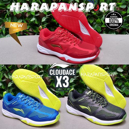 Jual SEPATU BADMINTON LINING CLOUD ACE X3 CLOUDACE X 3 ORIGINAL 100% ...
