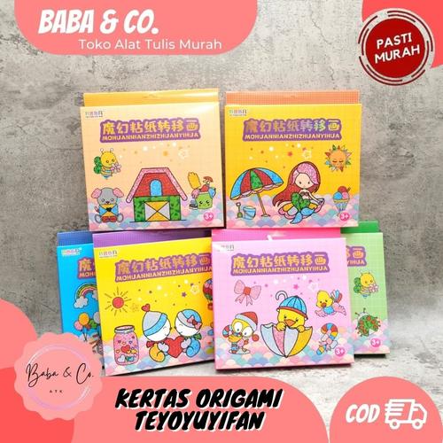 Jual KERTAS ORIGAMI MEWARNAI TEYOUYIFAN KREATIFITAS ANAK DIY MEWARNAI ...