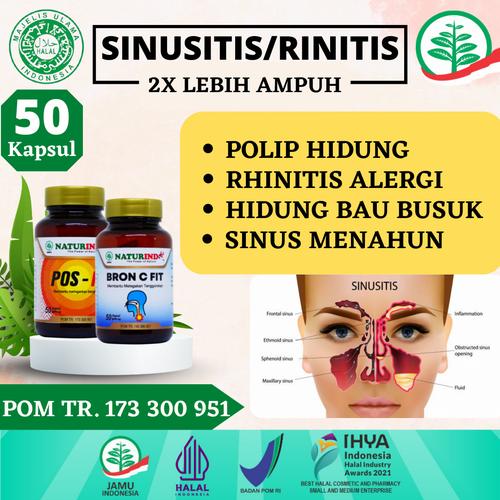 Jual Obat Sinusitis Herbal Bron c Fit Sinus dan Polip Hidung Bau ...