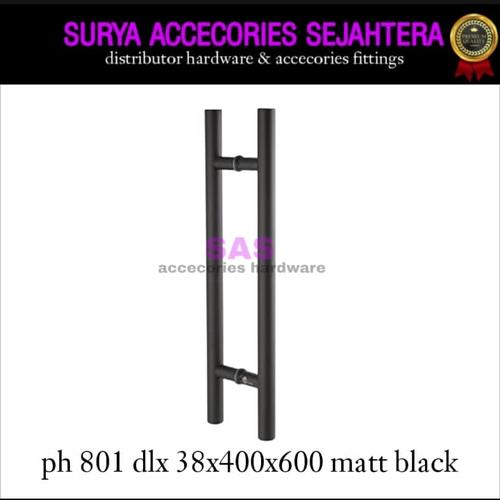 Jual pull handle pintu H hitam as 40 panjang 60 PH DLX 38X400X600 mat ...