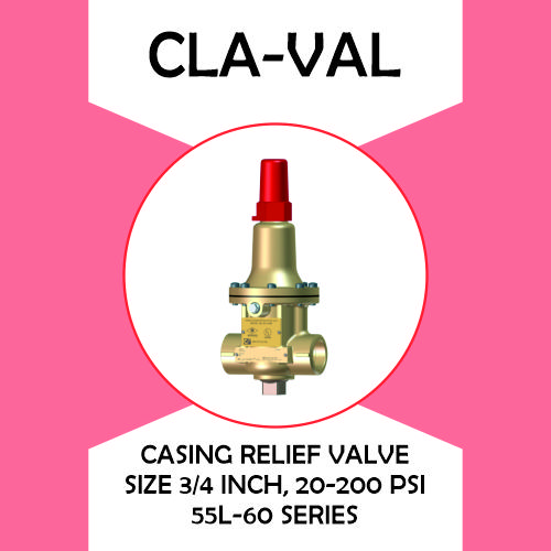 Jual READY STOCK!!! Claval / Cla-val Casing Relief Valve 55L-60, NEW ...
