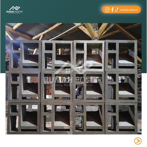 Jual Roster/Roster Minimalis /Lubang Udara/Roster Beton Motif LB4 - Abu ...