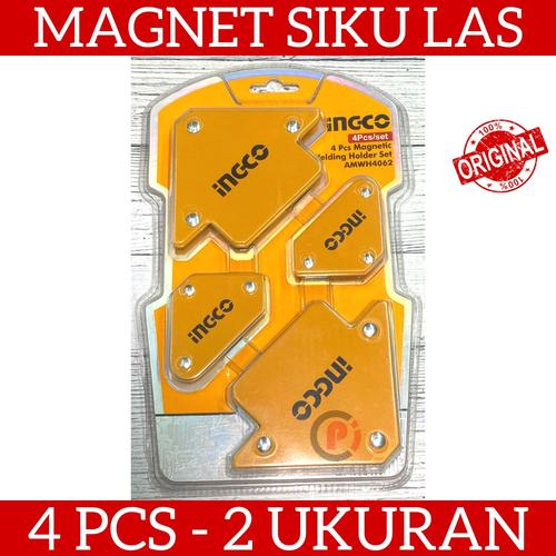 Jual Original INGCO Siku Magnet Las Welding Holder Set 4 Pcs - 2 Ukuran ...