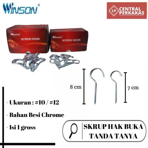 Jual SKRUP GANTUNGAN / SCREEW HOOK TANDA TANYA / SEKRUP GANTUNGAN BESI ...