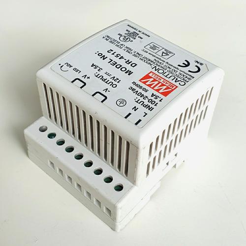 Jual dc power supply MW Mean well DR-4512,input 100 - 240vac out 12vdc ...