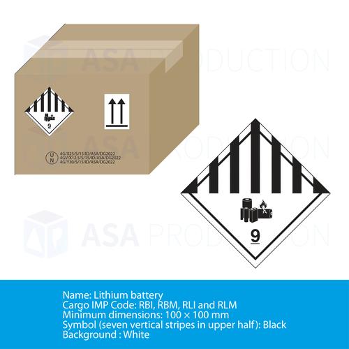 Jual Hazard Label IATA Class 9 - Lithium Batteries - Kab. Tangerang ...