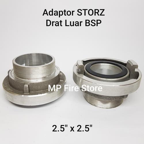 Jual FIRE ADAPTOR STORZ 2.5 x 2.5 in DRAT LUAR BSP HYDRANT VALVE ...