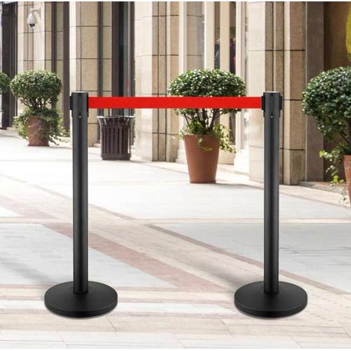 Promo Tiang Antrian Pembatas Stainless Steel Queue Line - Tiang Hitam ...