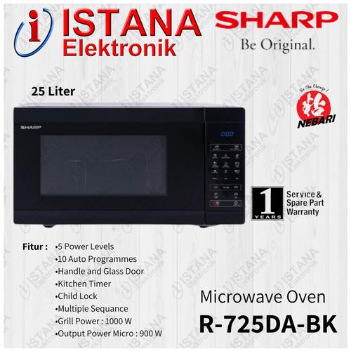Promo SHARP MICROWAVE OVEN 25 LITER R-725DA-BK Cicil 0% 3x - Kota ...