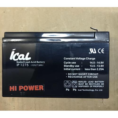 Jual BATERAI PERSAMAAN UPS ICA ICAL IP 1275 12v 7,5Ah. SMT / VMP 12V 7 ...