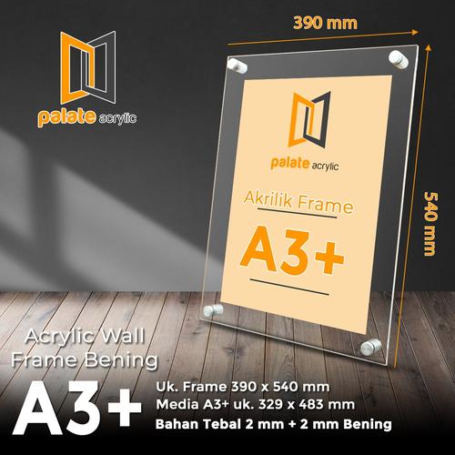 Jual Acrylic / Akrilik Wall Frame Poster / Wall Display Ukuran A3 ...