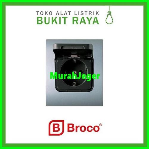 Jual B152 Broco Integra Socket Oulet with Hinged Cover Stop Kontak ...