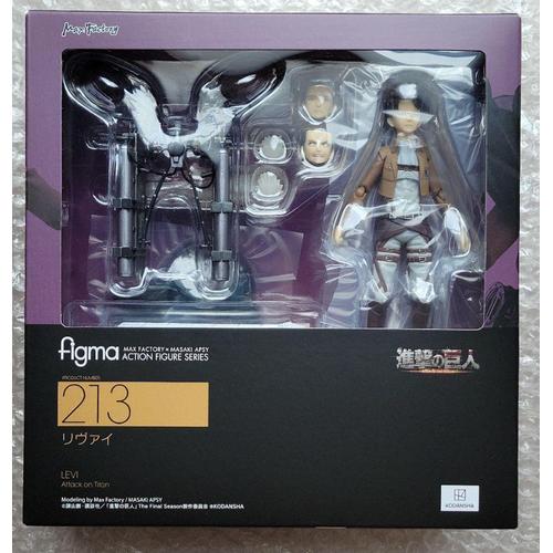 Jual Action Figure Attack on Titan - Figma 213 Levi Ackerman Original ...