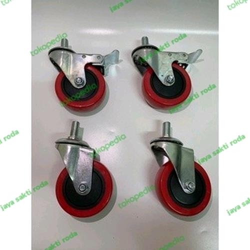 Jual Roda troley srew PUB Ranger 4 inch (2putar+rem 2 putar) - Jakarta ...