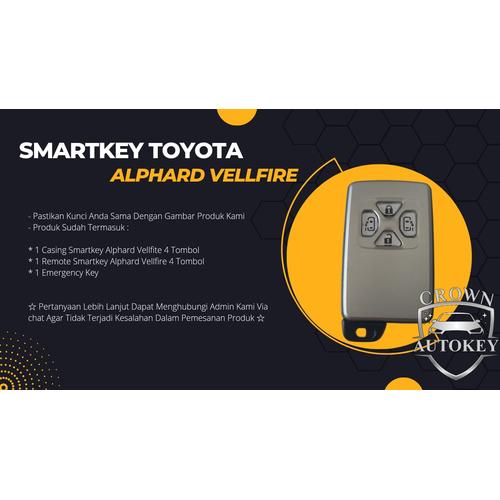 Jual Remote Smartkey Toyota Alphard Vellfire 4 Tombol - Jakarta Barat ...