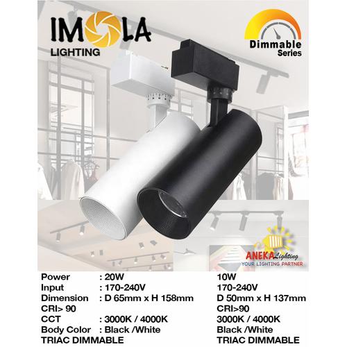 Jual Imola Track Light Dimmable 20W - Putih, 4000K / Natural - Kota ...
