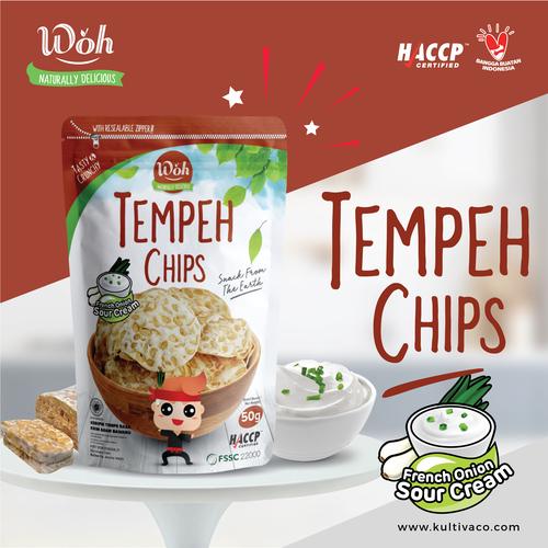 Jual Keripik Snack Tempe Sour Cream 50 gram Woh Chips - Jakarta Utara ...