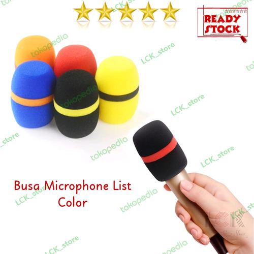 Jual Busa mic List Color tebal -foam spons cover mikrofon genggam ...