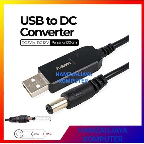 Promo Kabel Usb step up 5v to dc 9v 12v For dc power Adaptor Router ...