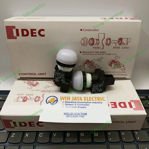 Jual Idec YW-EQ pilot lamp 24VDC 110VAC 220VAC white diameter 22mm ...