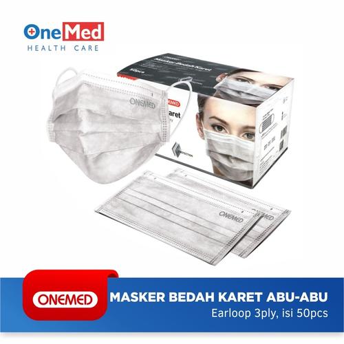 Jual Masker Karet Abu-abu OneMed box isi 50 pcs - Kota Surabaya ...
