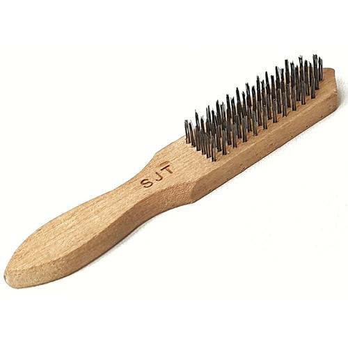 Jual Sikat Kawat Baja 6 Baris Steel Wire Brush Sikat Baja Gagang Kayu ...