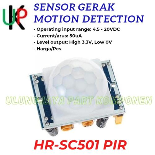 Jual sensor gerak HC SR501 PIR motion detector sensor - Kab. Bekasi ...