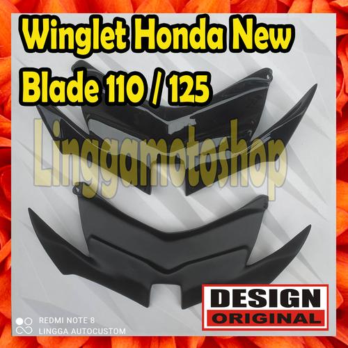 Jual WINGLET HONDA NEW BLADE 110 125 KARBURATOR DAN INJEKSI * topeng ...