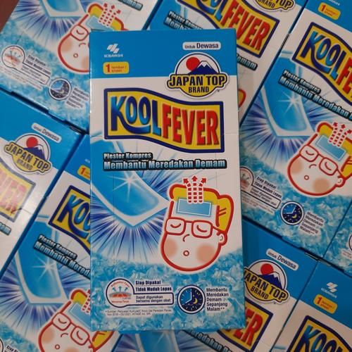Jual Kool Fever for Adult Box @ 6 sachet Plester Kompres Demam Dewasa ...