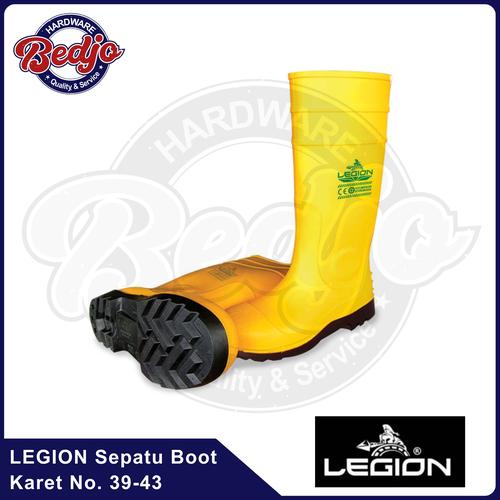 Jual Legion Sepatu Boot Kuning - Sepatu Safety Boot Rubber Safety - 41 ...