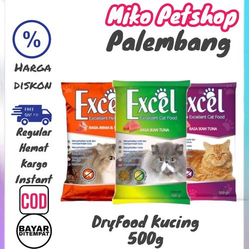 Jual makanan kucing excel 1kg - Chicken & tuna, 500gram - Kota ...